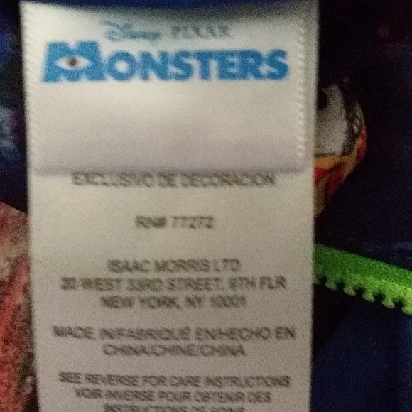 Disney | Jackets & Coats | Disney Monsters Inc Reversable Zip Up Jacket ...